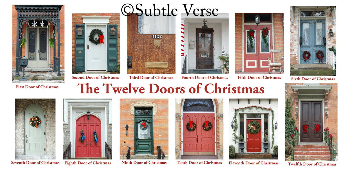 12 Doors of Christmas - Print – Subtle Verse