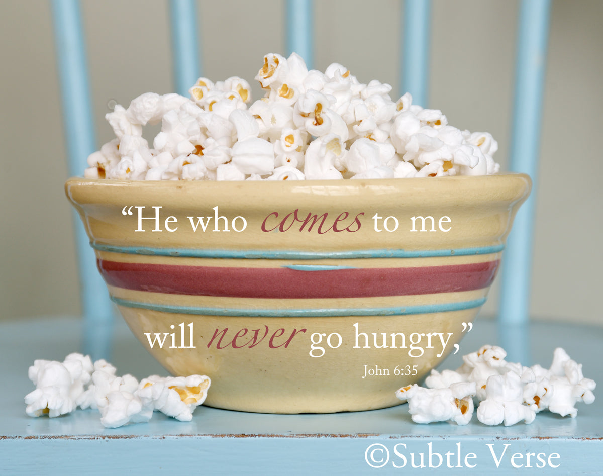 Popcorn - Ready to Hang Plaque - – Subtle Verse